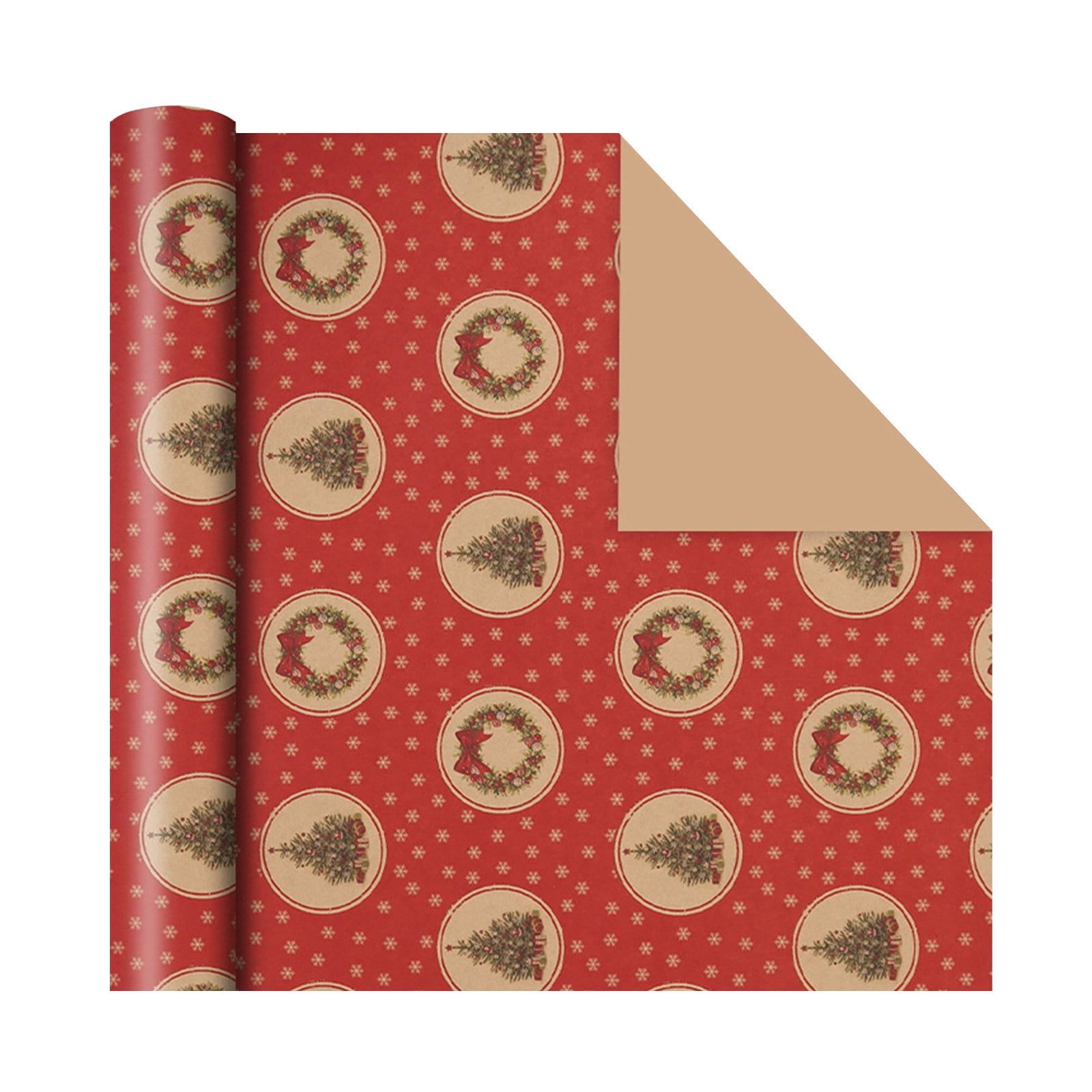 AZXY Christmas Wrapping Paper Clearance,Christmas Gift Wrap,Red Holiday ...