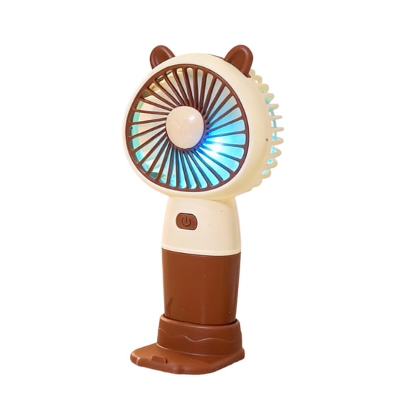 AZXY Convenient Cute Bear Ear Handheld Cooling Fan, 3-Speed USB ...