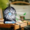 AZXY Desk Fan,Table Fans for Bedroom,Usb Desktop Fans with Light,Small ...
