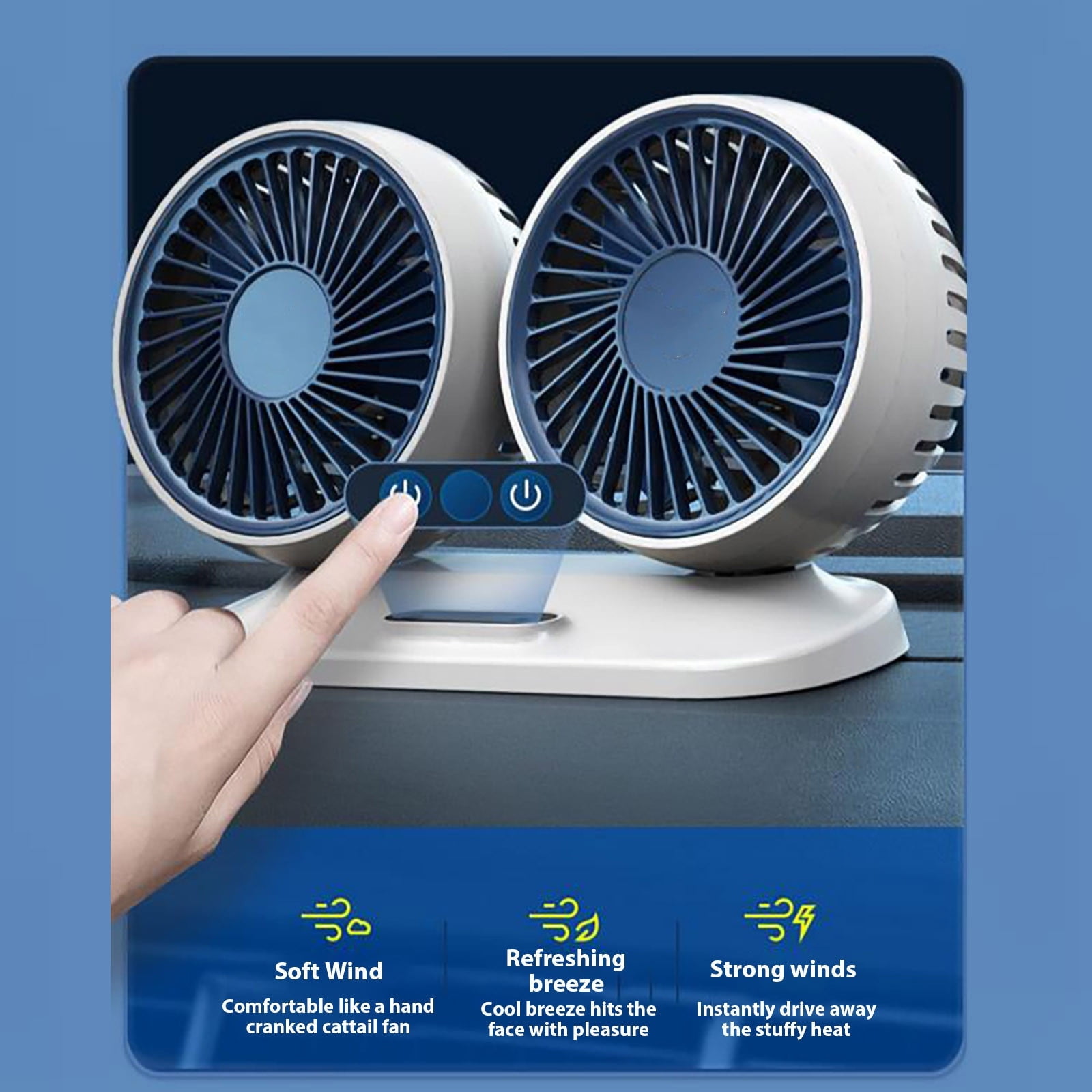 AZXY Desk Fan,Table Fans for Bedroom,Small Fans,Desktop Fans,Electric ...