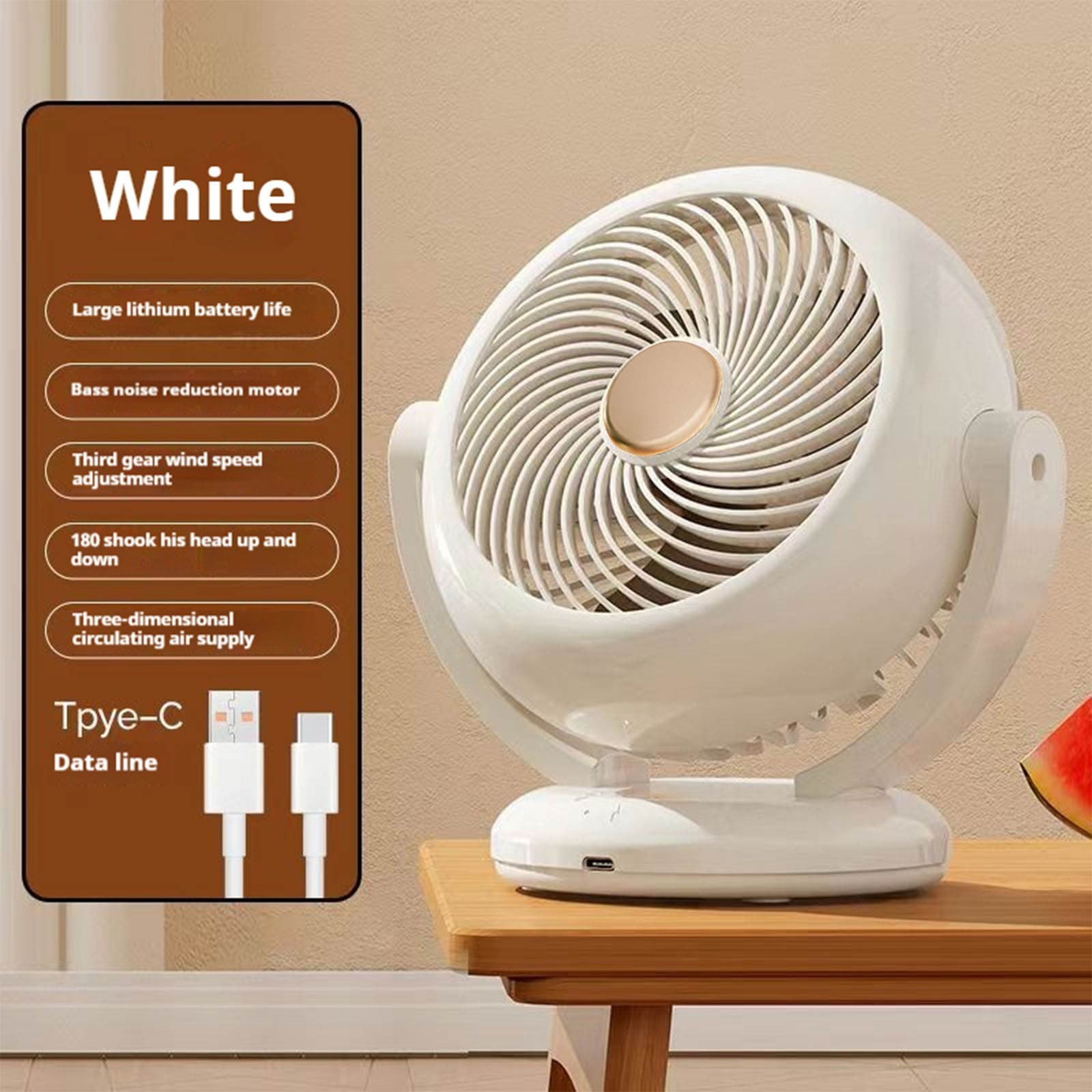 AZXY Desk Fan,Table Fans for Bedroom,Small Fans,Desktop Fans ...
