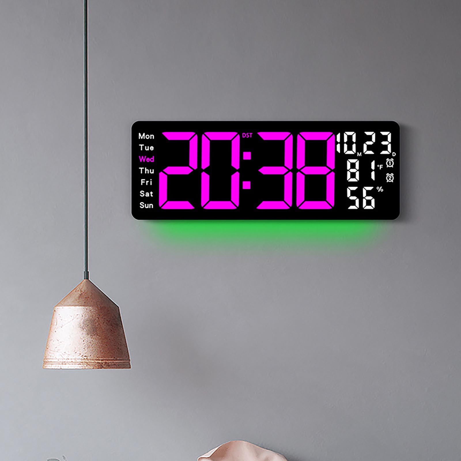 AZXY Digital Clock,Alarm Clocks with Large Numbers,Wall Clocks Digital ...