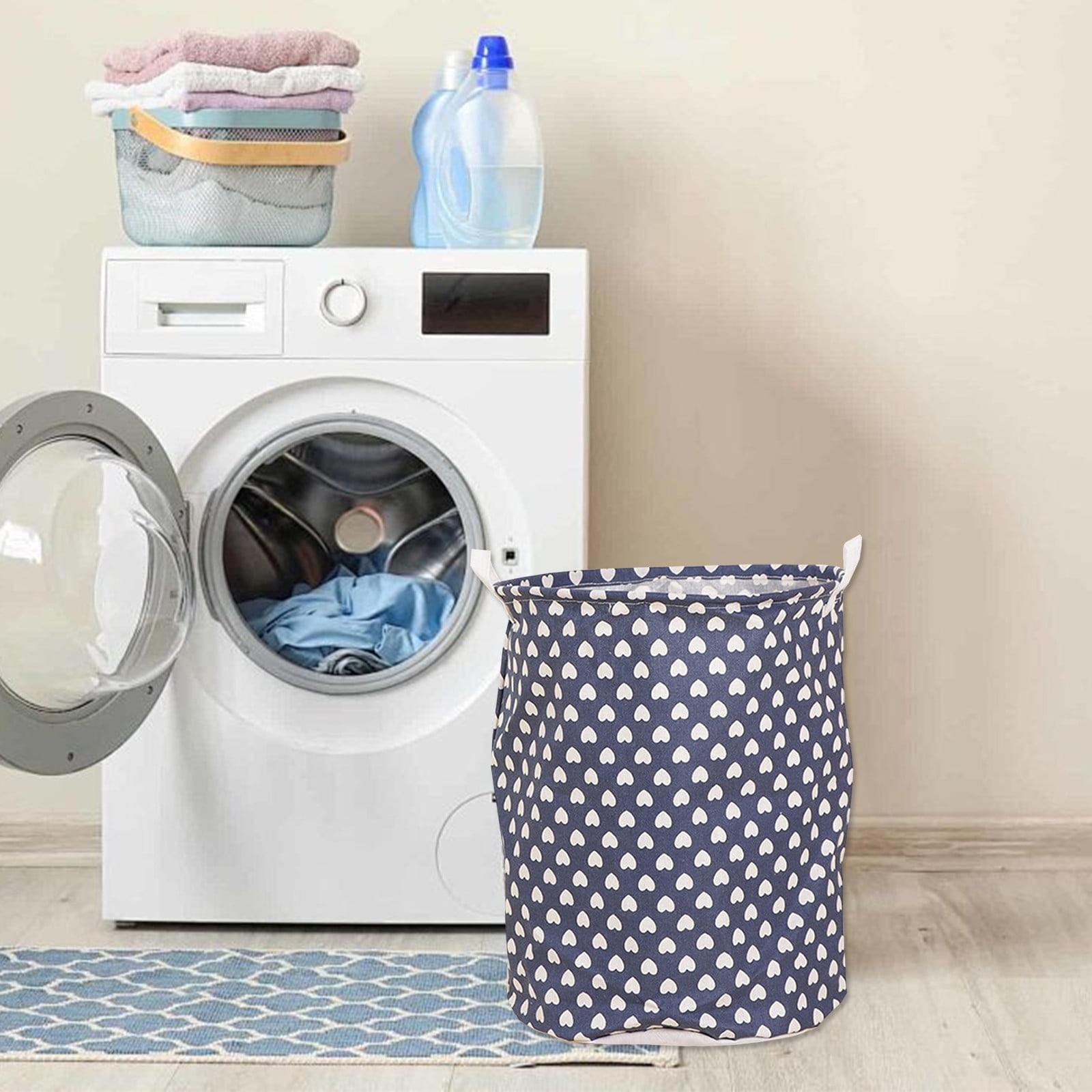 AZXY Fabric Laundry Hamper,Collapsible Laundry Basket Large,Dirty ...