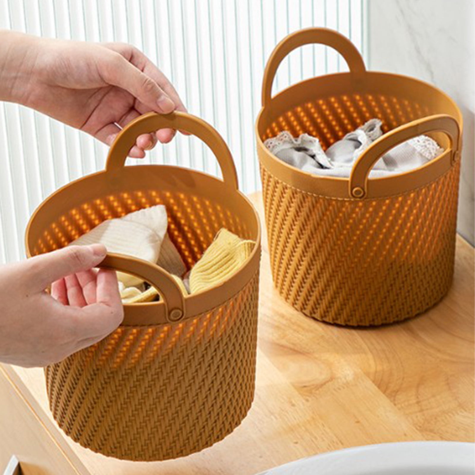 AZXY Flexible Laundry Basket,Plastic Laundry Basket with Handles,Large ...