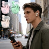 AZXY In-Ear Bluetooth Earbuds, Transparent Charging Case, LED Digital ...