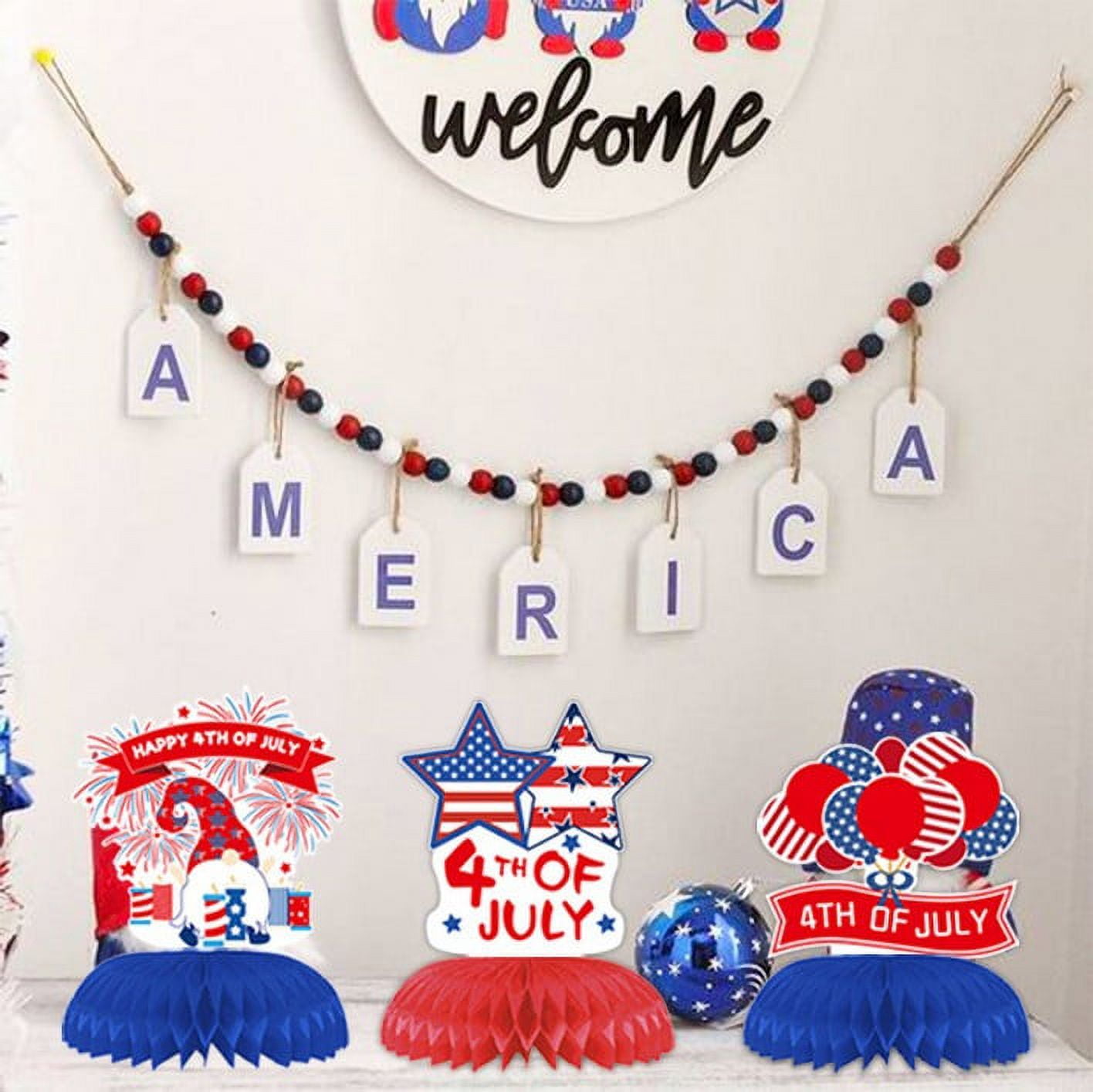 AZXY July 4th Table Decorations,Patriotic Decorations,Memorial ...