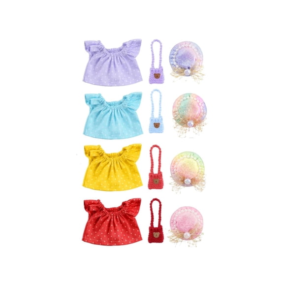 AZXY Light Blue Mini Porch Goose Outfit Set, Desk Goose Cloth Costume ...