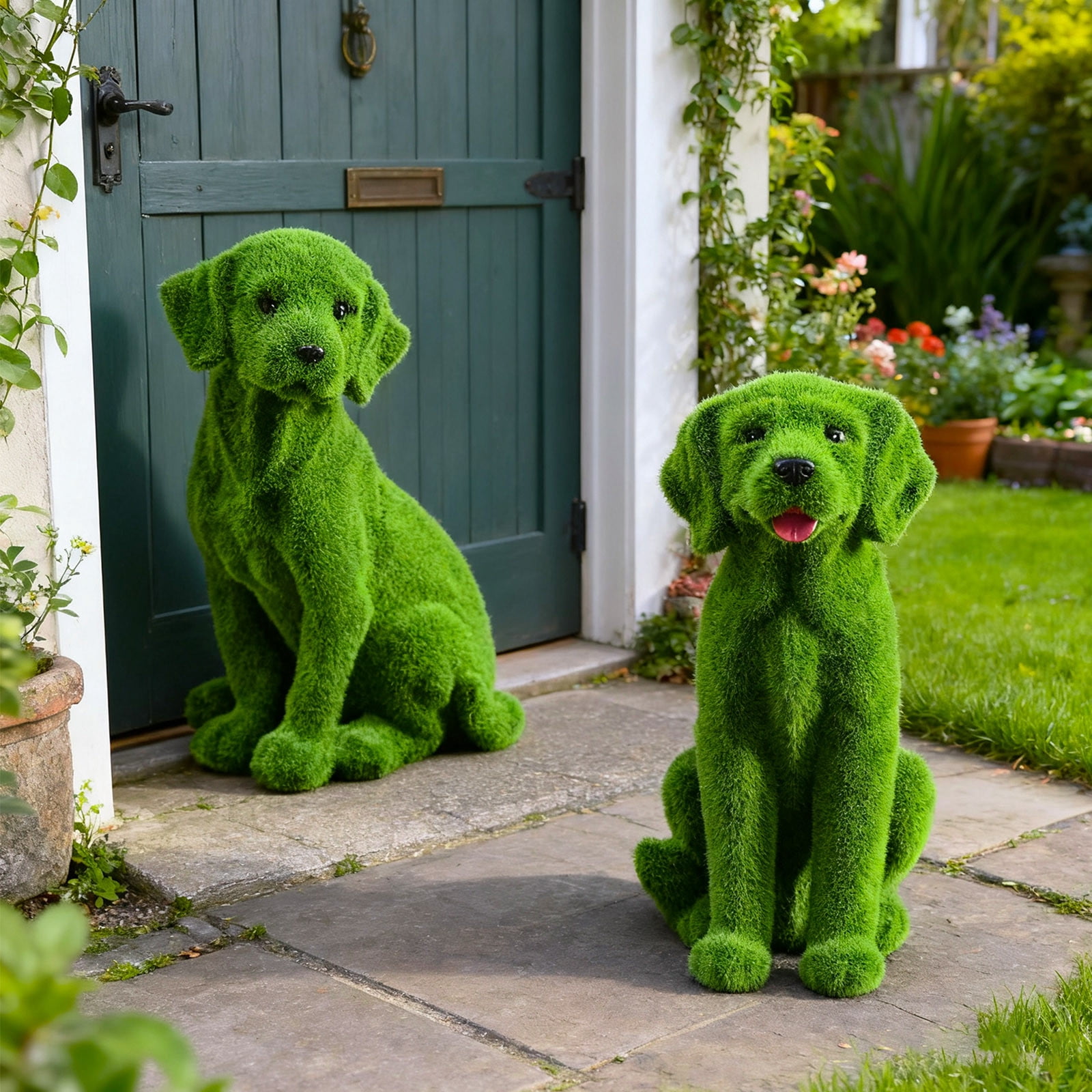 AZXY Outdoor Garden Statue, Statue Decor for Yard Patio Lawn, Artistic ...