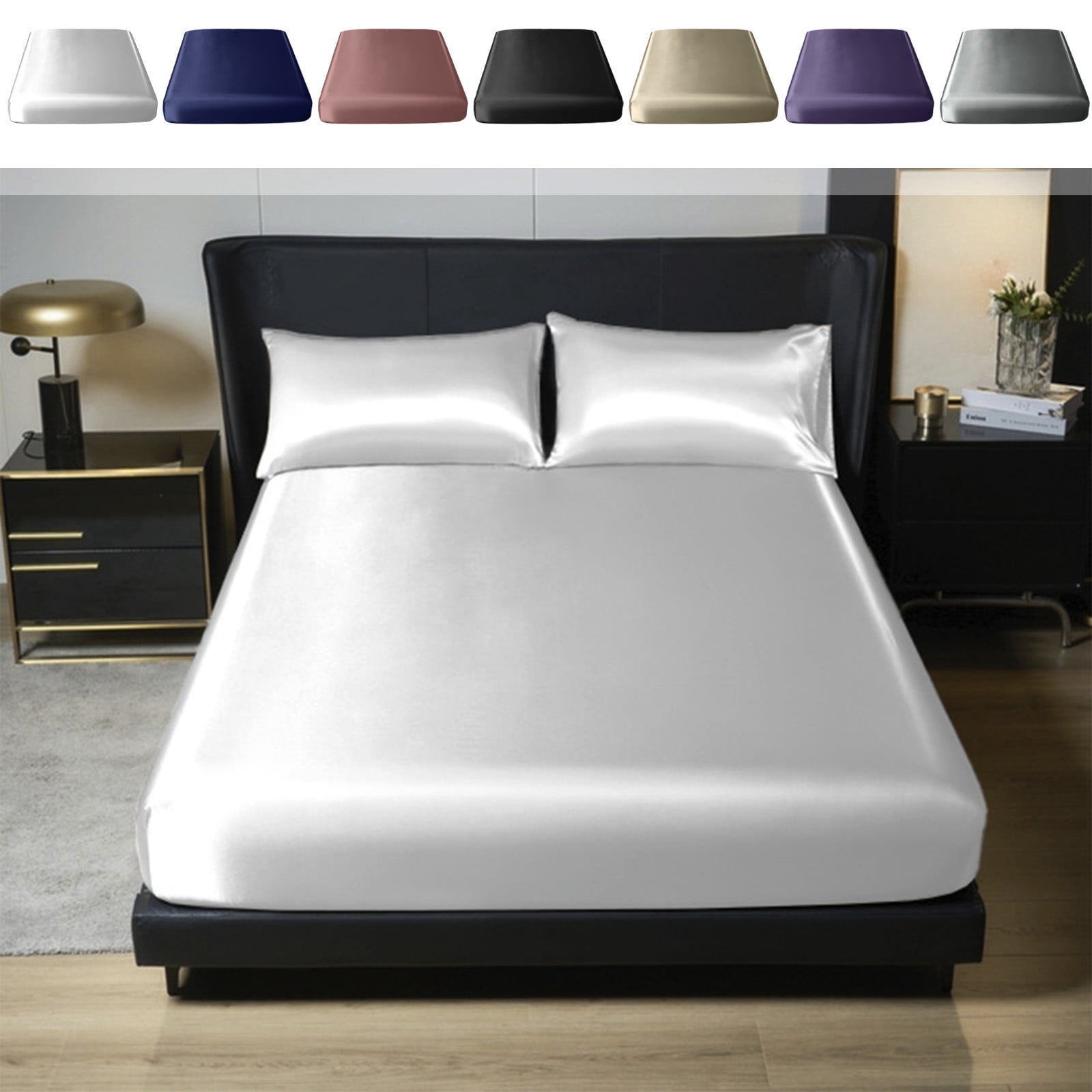 AZXY Queen Fitted Sheet for Queen Size Bed, 79.92x77.95 In Cooling ...