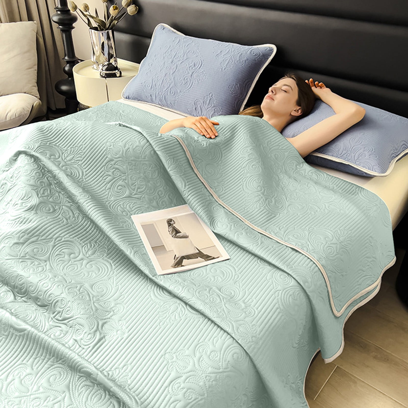 AZXY Quilts for Queen Bed,Lightweight Quilt,Cooling Blankets for Summer ...