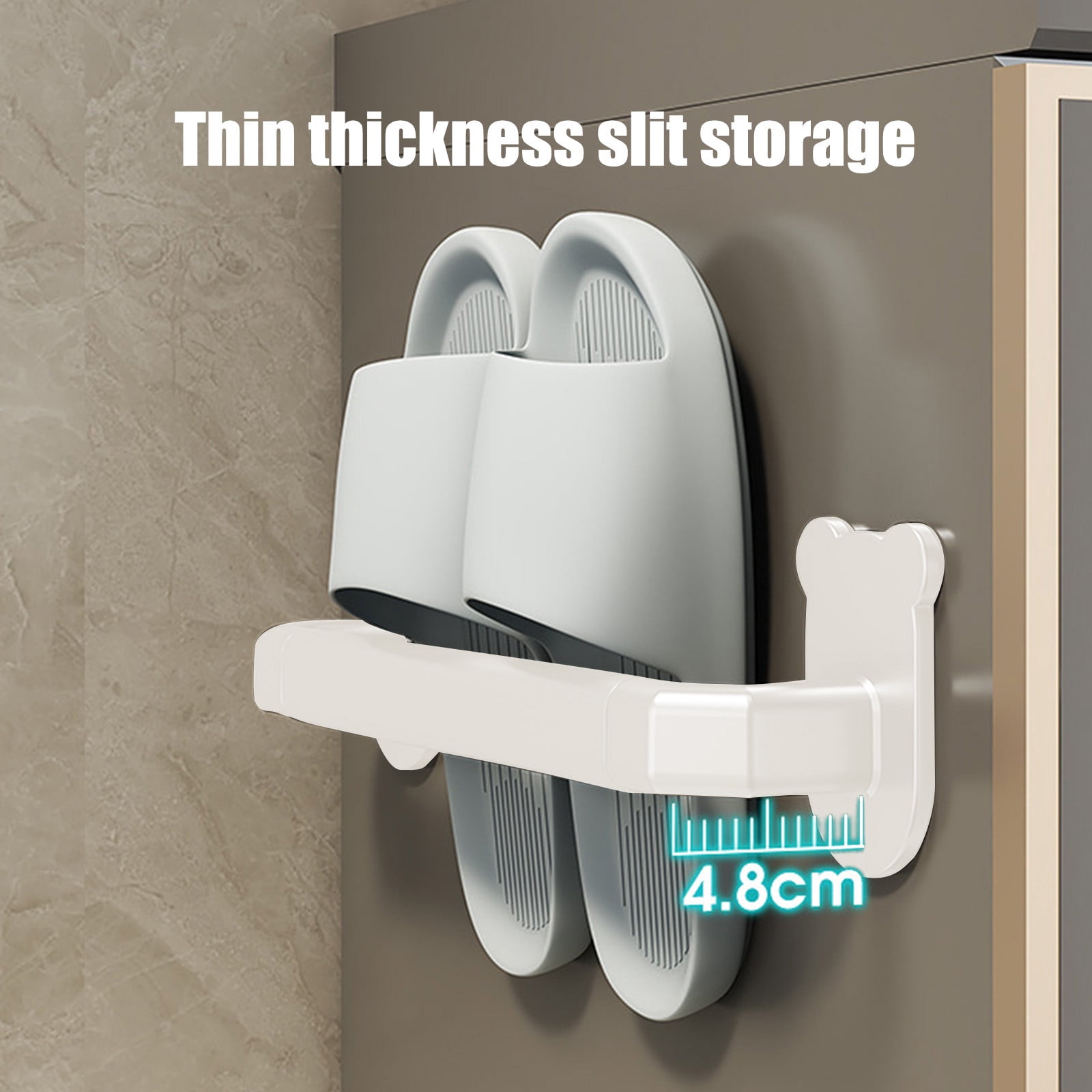 AZXY Shoe Rack,Shoe Organizer,Plastic Bathroom Slipper Rack No Punch ...