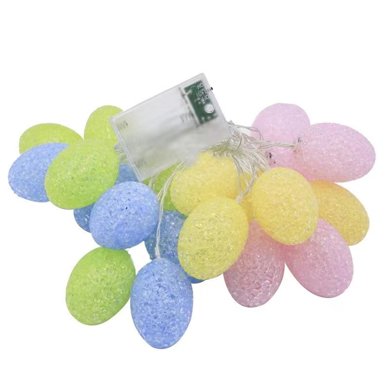 AZZAKVG Easter,Led Holiday Party Rice Egg Decorative Lights String Eva ...