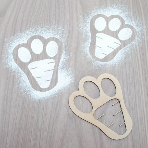 Easter Bunny Footprint Flour