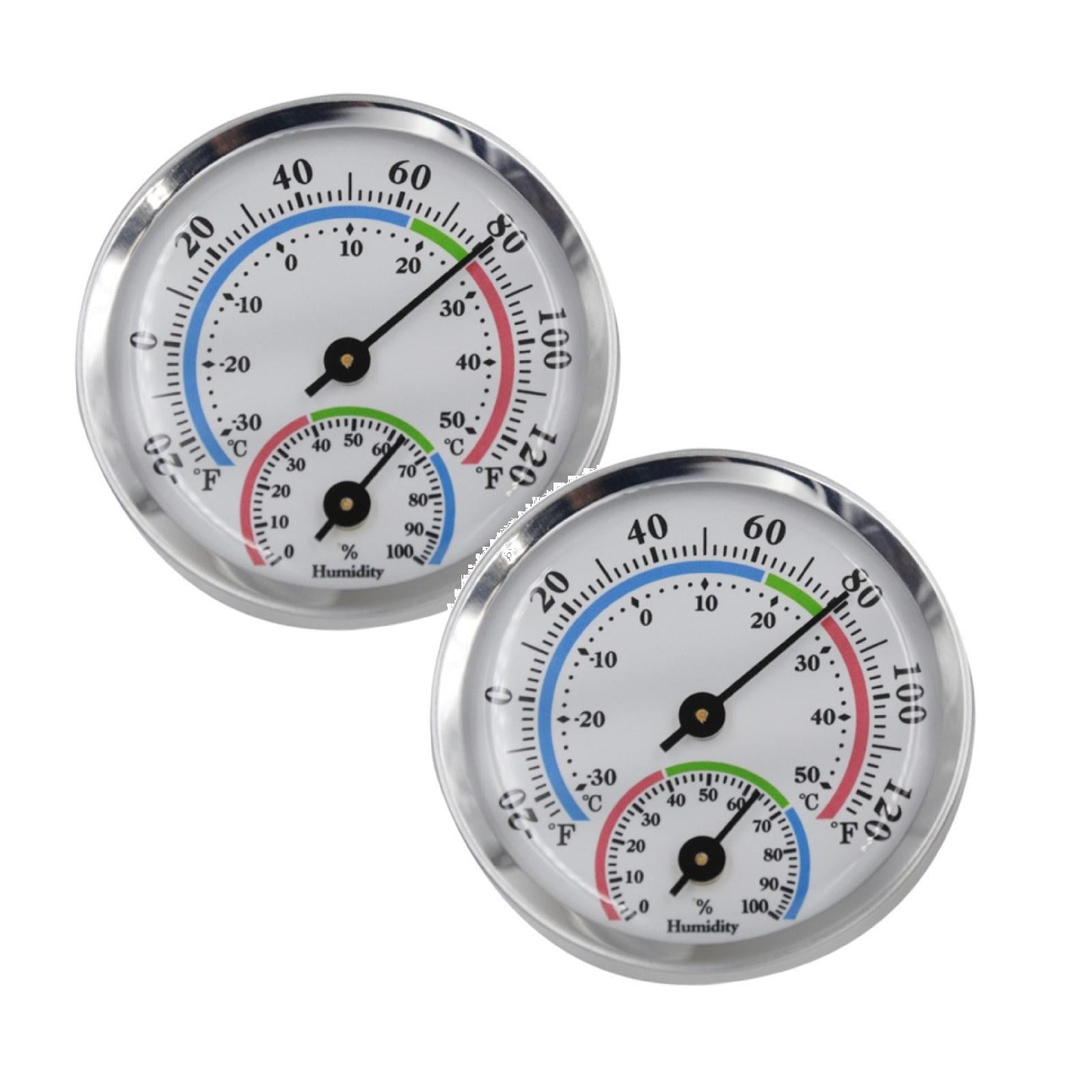 AZZAKVG Mini Room Temperature Meter Silver, 2 Piece - Walmart.com