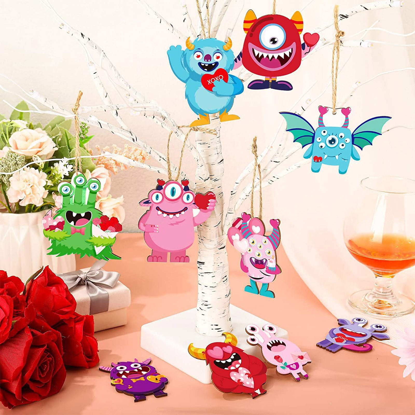 AZZAKVG Valentines Day,Valentine'S Day Craft Kits for Kids Diy Ornament ...