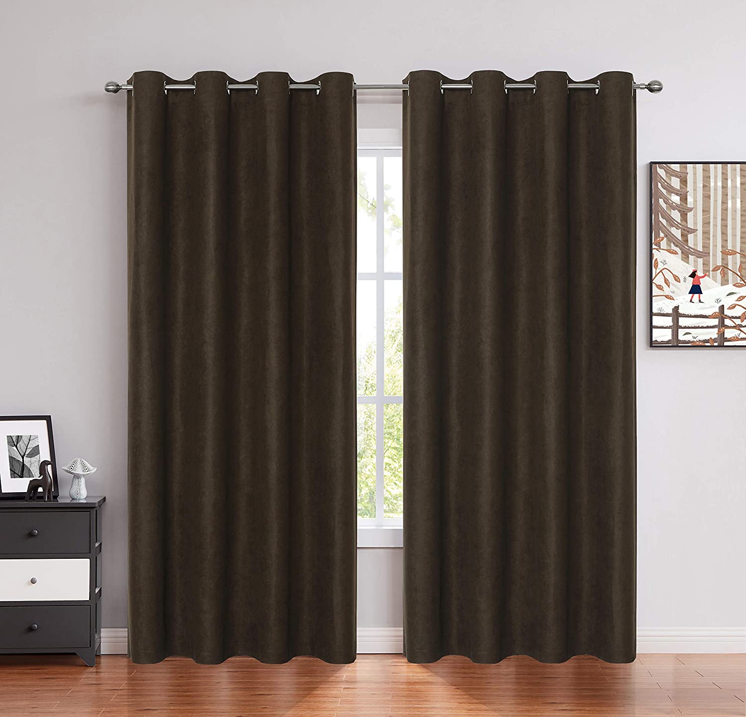 Quincy Solid Window Curtain Set - Walmart.com