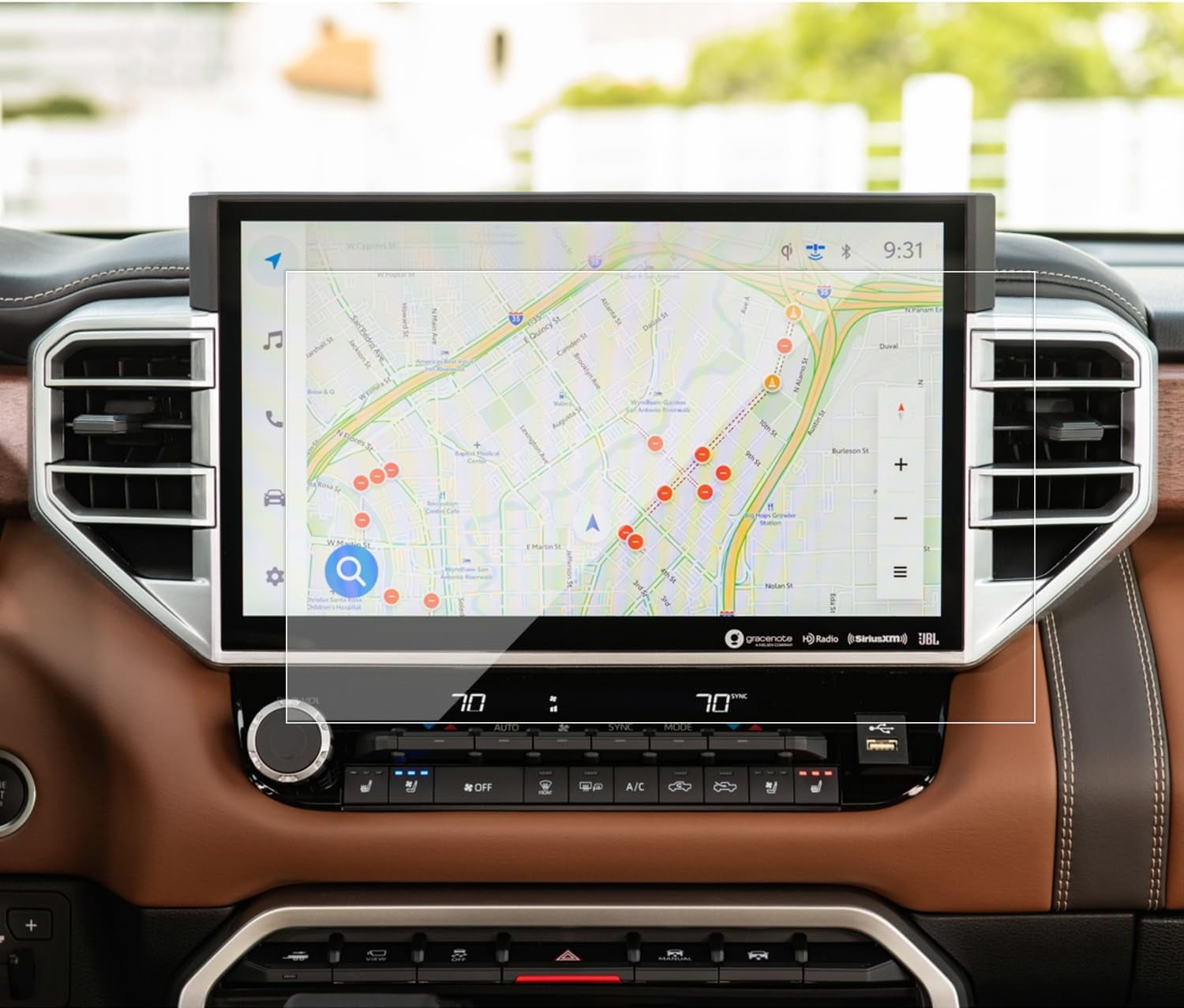 AZZIGO Tempered Gl Screen Protector For 2024 2023 2022 Toyota Tundra ...