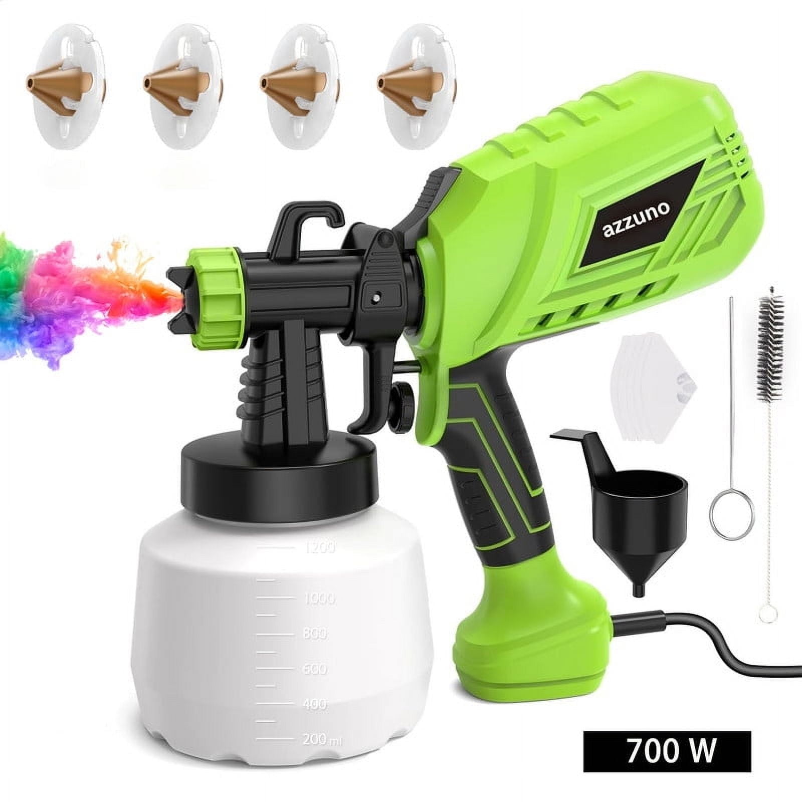 AZZUNO High Pressure Paint Sprayer 1200ML HVLP Power Electric Spray Gun ...