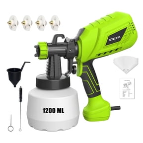 HYCHIKA 700W Electric HVLP Paint Sprayer, 1200ml Tank, 3 Patterns, 4 ...