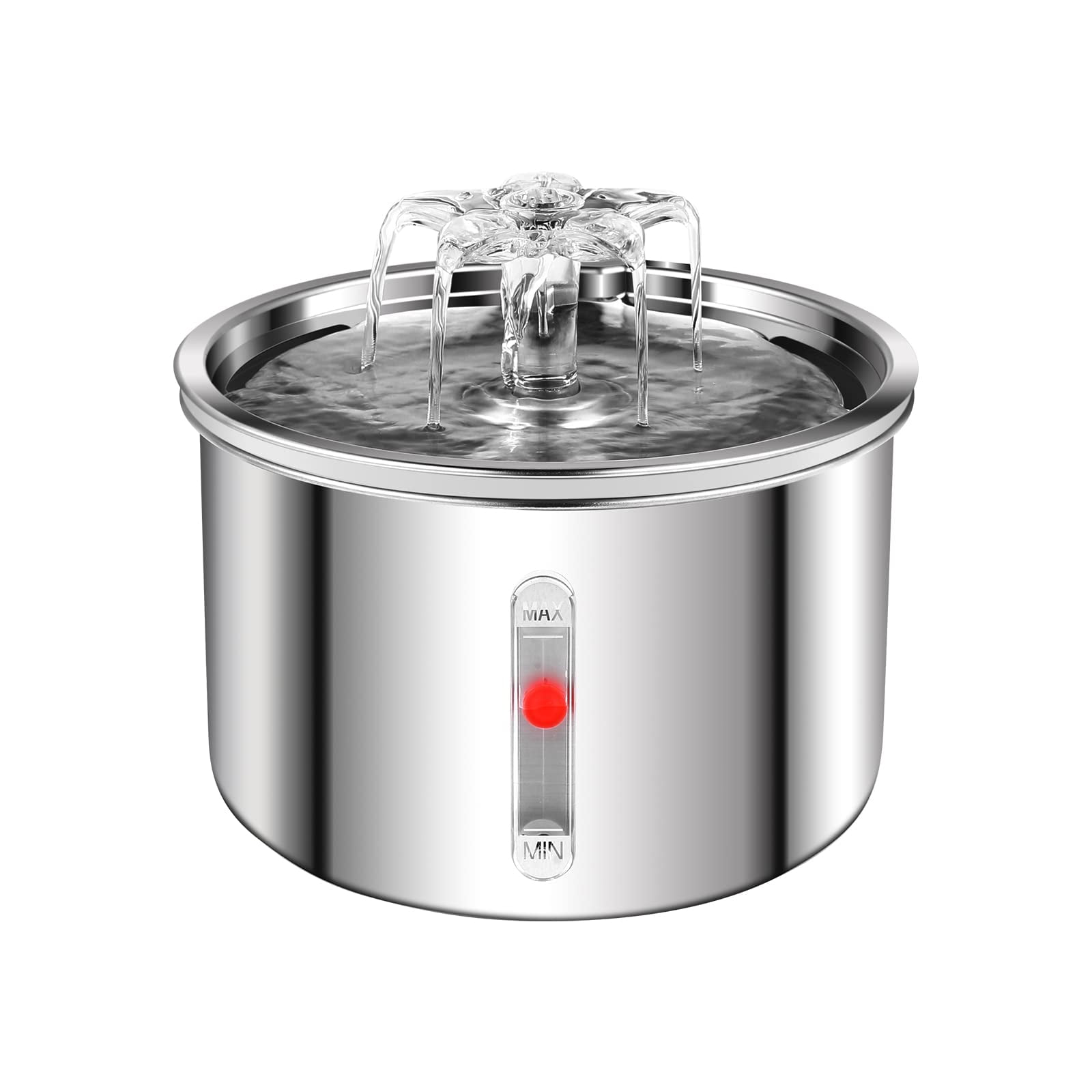 AZZXZQYU Cat Water Fountain Stainless Steel, 67oz/2L Dog Water ...