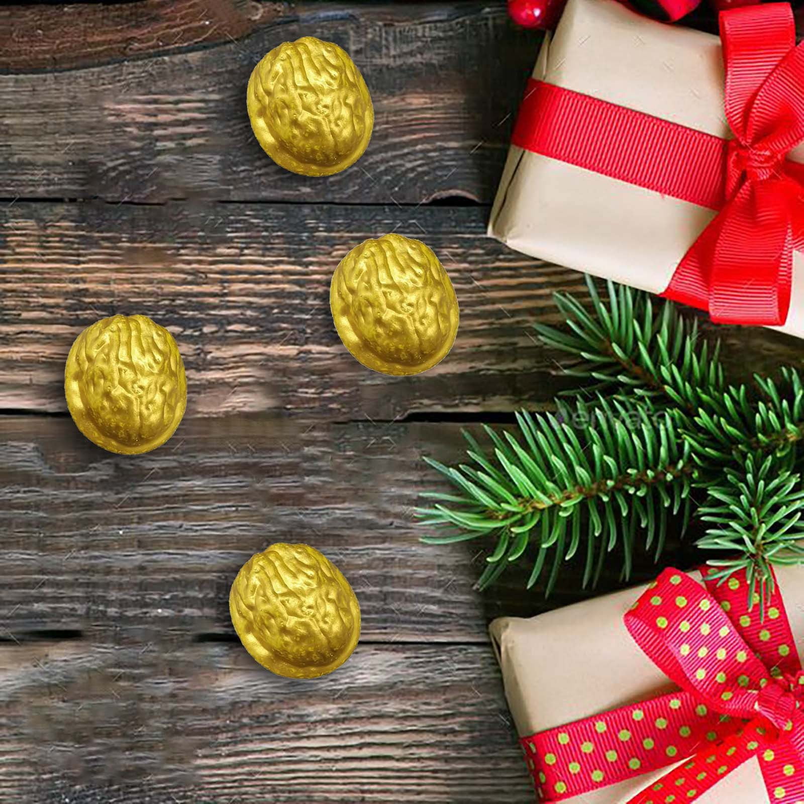 AaSFJEG Decor 2025 Home Dried Fruit Models Small Fruit Gold Walnut ...