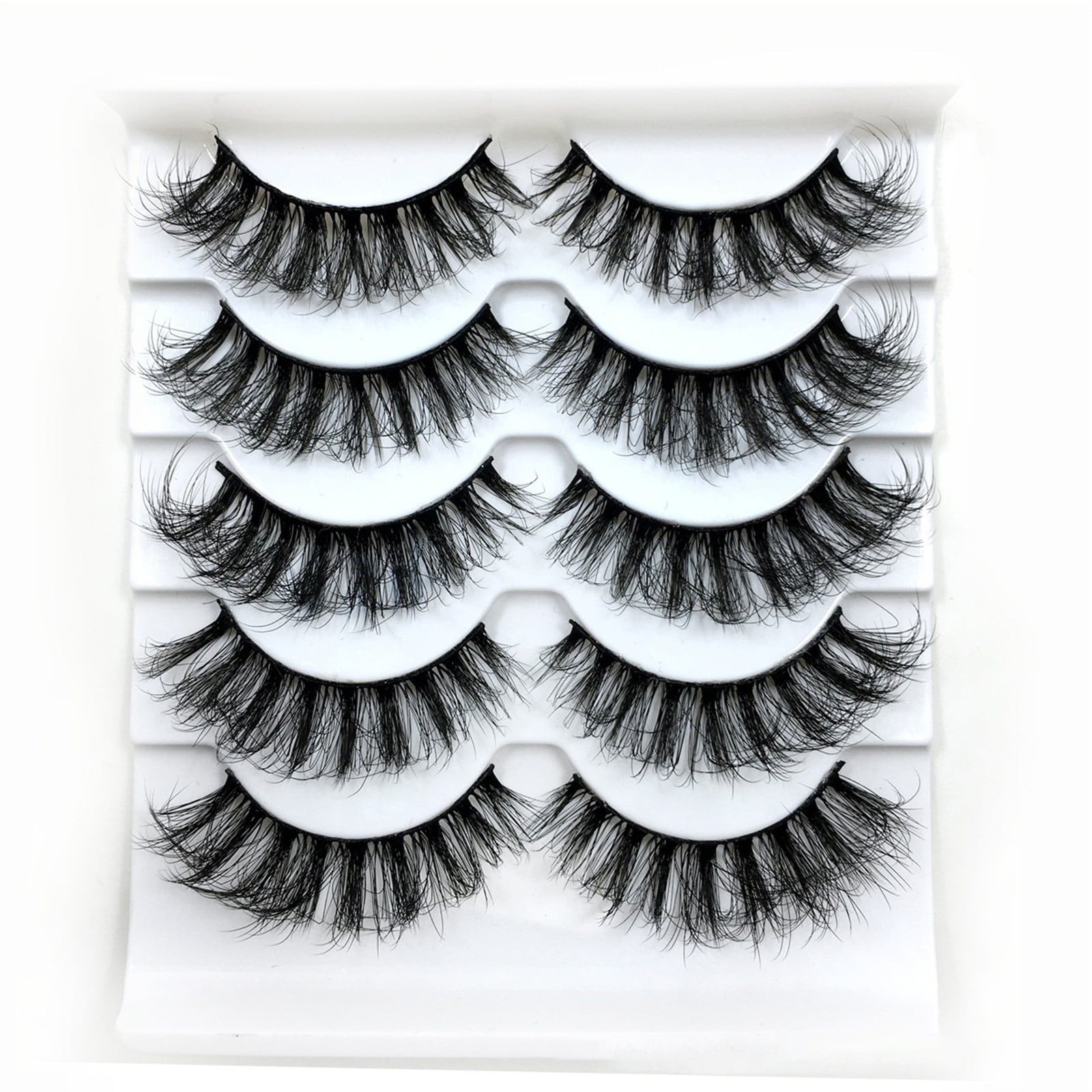 AaSFJEG False Eyees es Pack 10 Pairs 8D Dramatic Eyees Wispy Eye Style ...