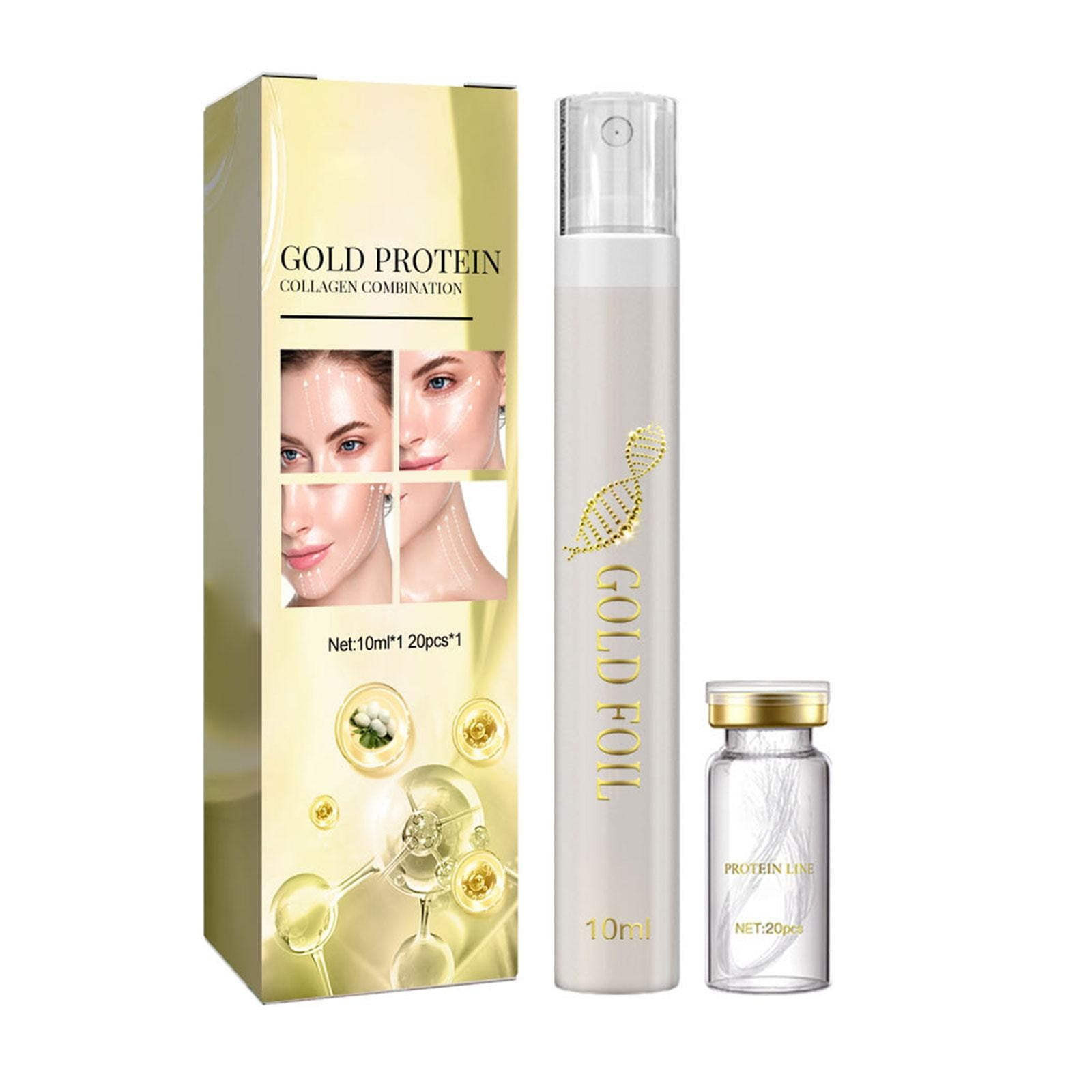 AaSFJEG Fashion Soluble Protein Thread Gold Active Collagen Silk Thread ...