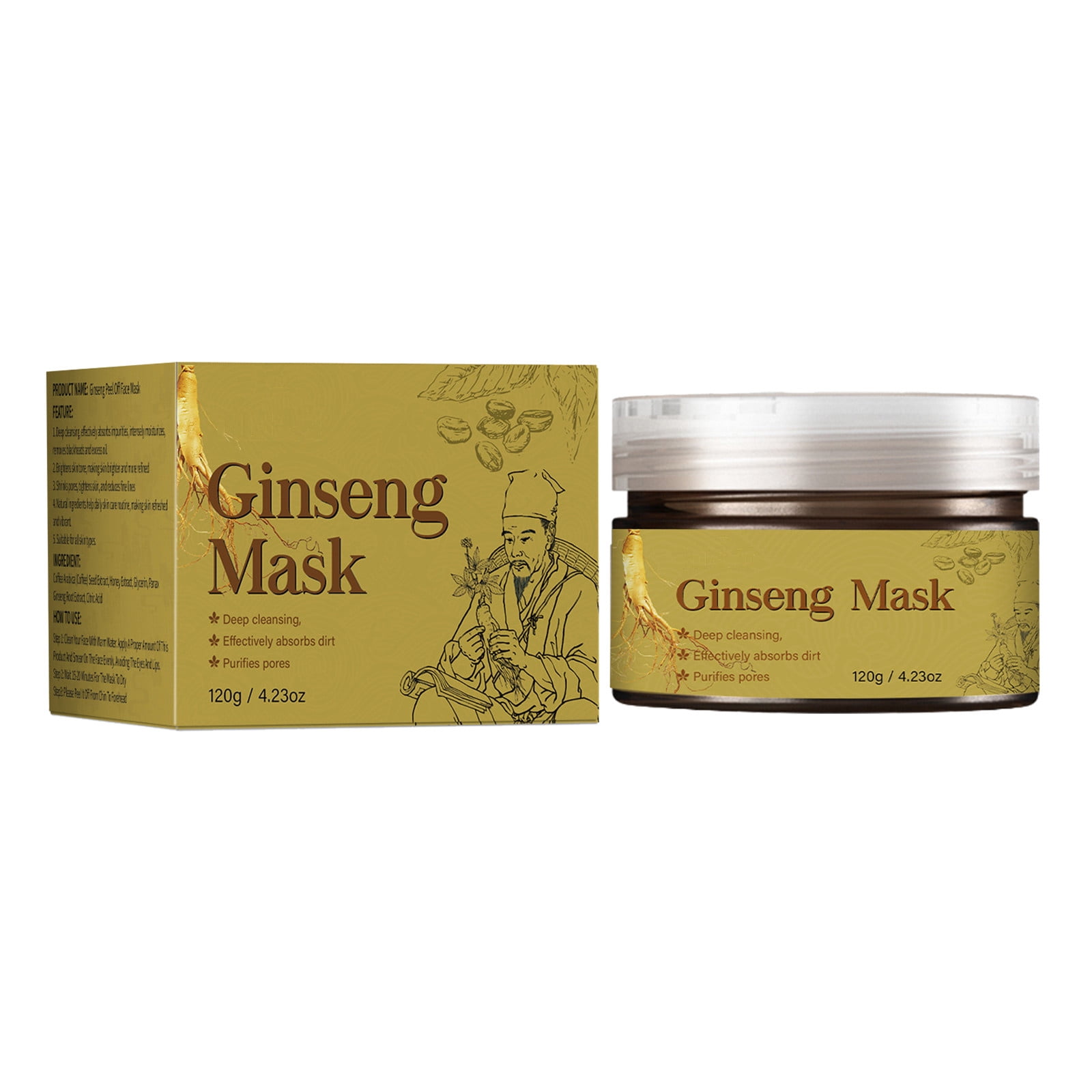 AaSFJEG Hana Ginseng Face Hana Ginseng Peel Off Korean Hana Ginseng ...