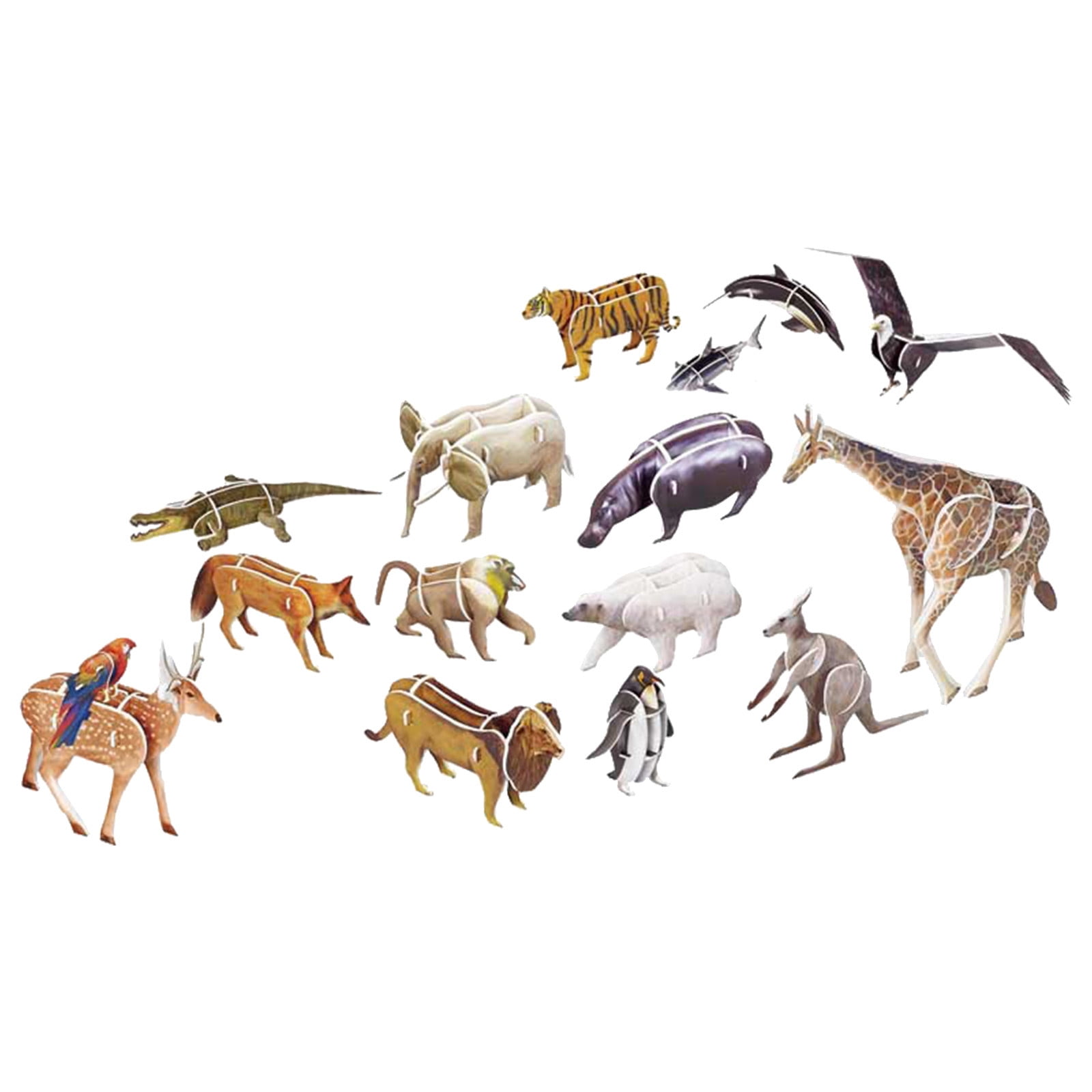 AaSFJEG Pool Toy 3D Paper Puzzle 3 Assorted Ice World Animals Cardboard ... AaSFJEG Pool Toy 3D Paper Puzzle 3 Assorted Ice World Animals Cardboard ...