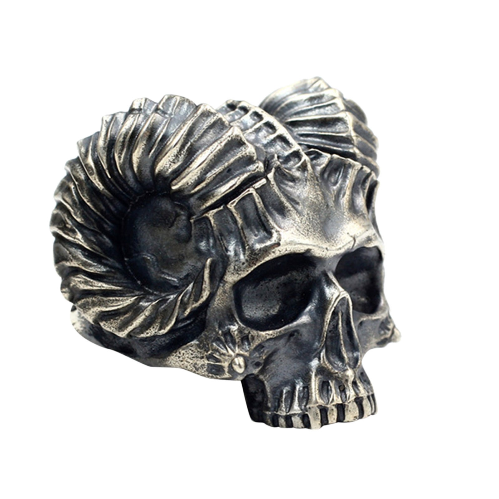 AaSFJEG Ring Camera Outdoor Wireless Mount Ring for Men Women Satan's Horn Ring Skeleton Gothic ...