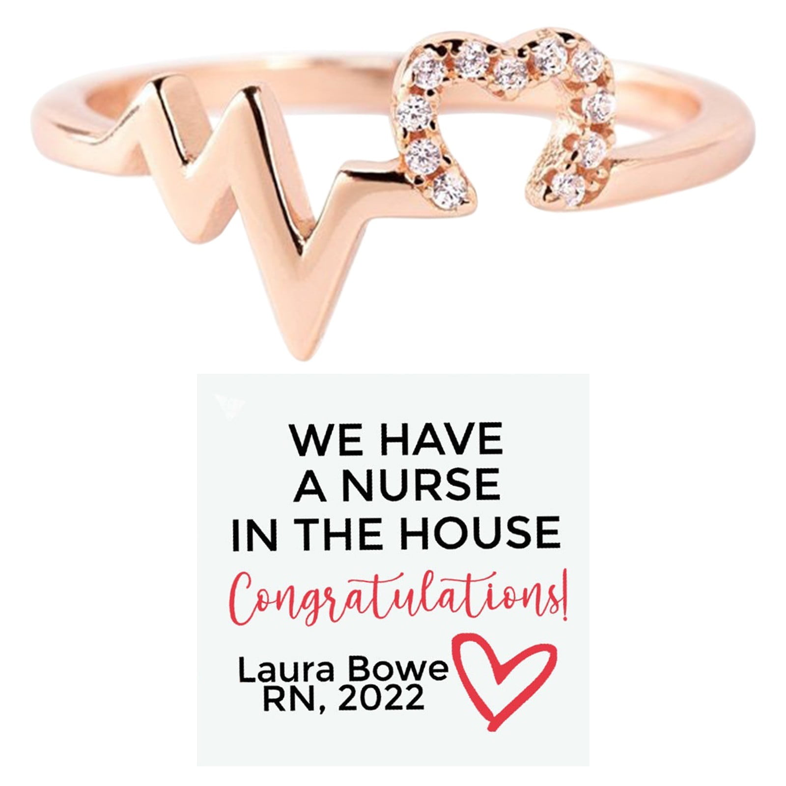 AaSFJEG The House Heart Ring Graduation Ring for Women 2024 Graduation ...