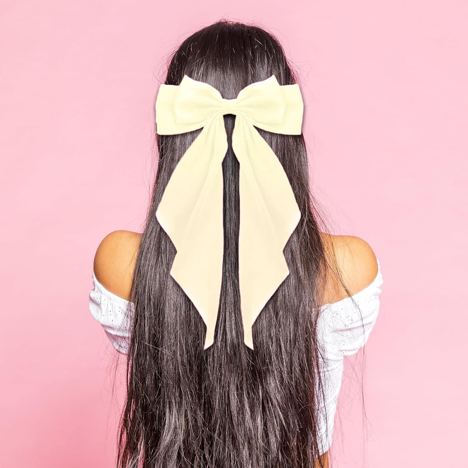 AaSFJEG and Feminine: Long Tail French Knot Satin Like Bow for A ...