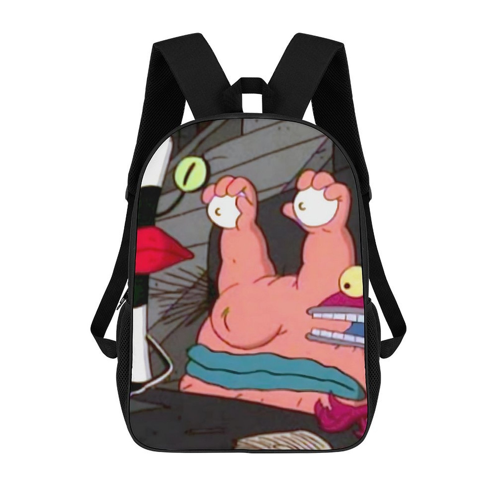 Aaahh!!! Real Monsters 17" Backpack Travel Bag for Men Women, Book Bag ...