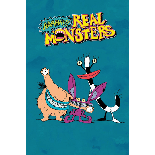 Aaahh!!! Real Monsters 1994 Poster 24x36 - Ickis, Oblina, Krumm ...