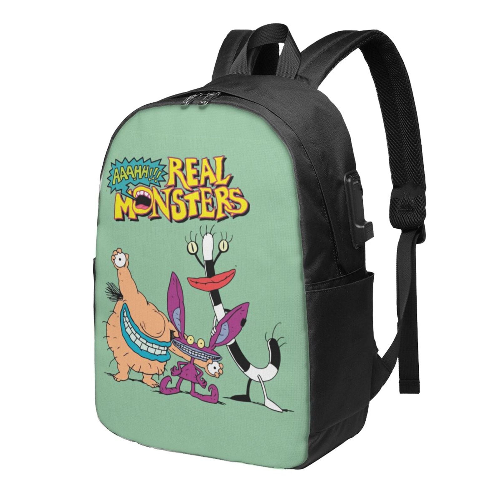 Aaahh!!! Real Monsters Backpack For Men Women Teen , Water Resistant ...