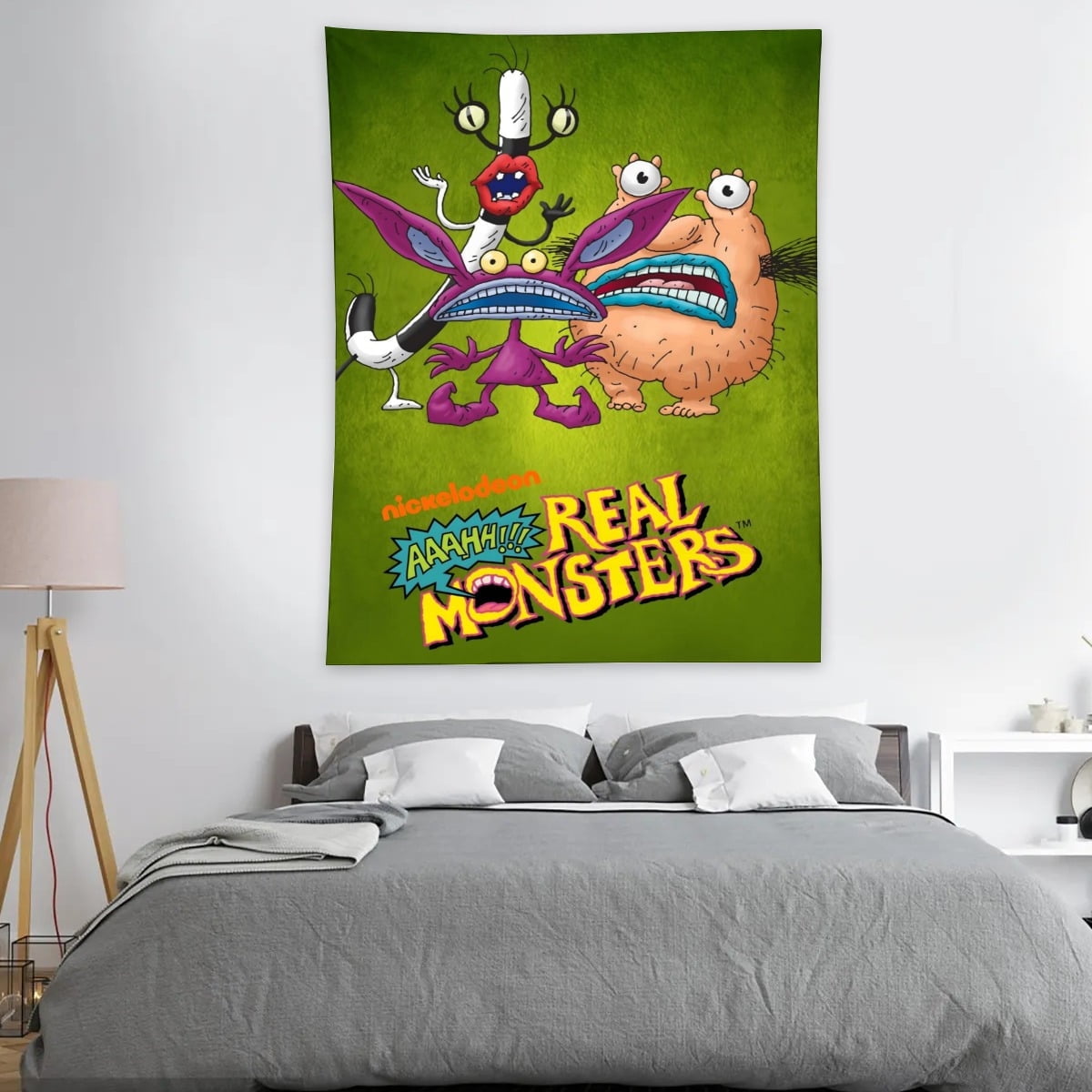 Aaahh!!! Real Monsters Tapestry Wall Hanging Decor for Bedroom Wall Art ...