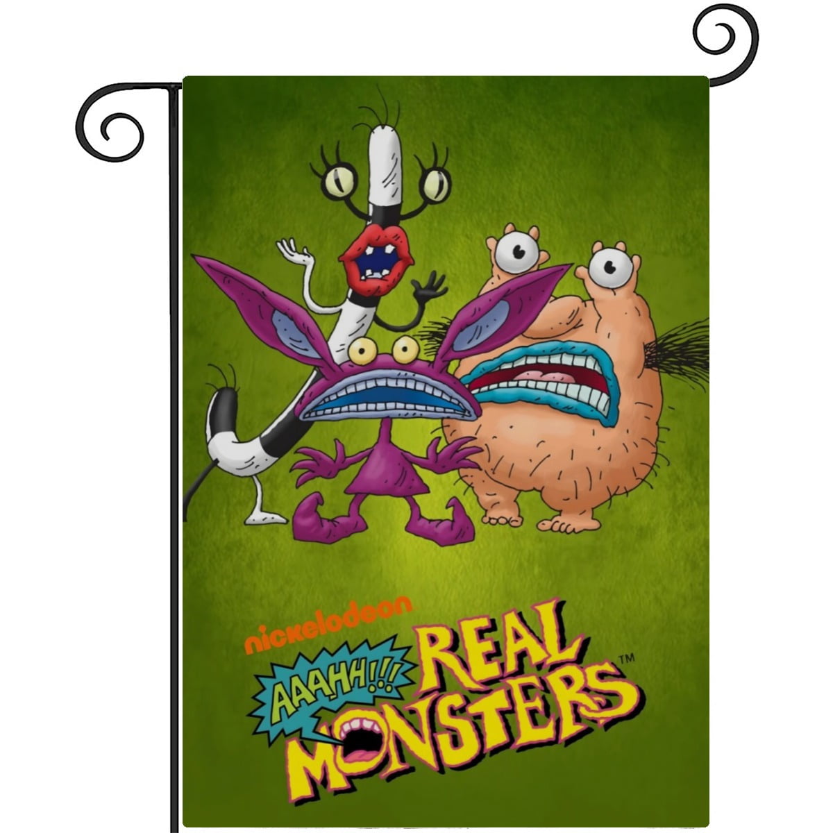 Aaahh!!! Real Monsters-themed Garden Flag. Perfect gift for fans ...