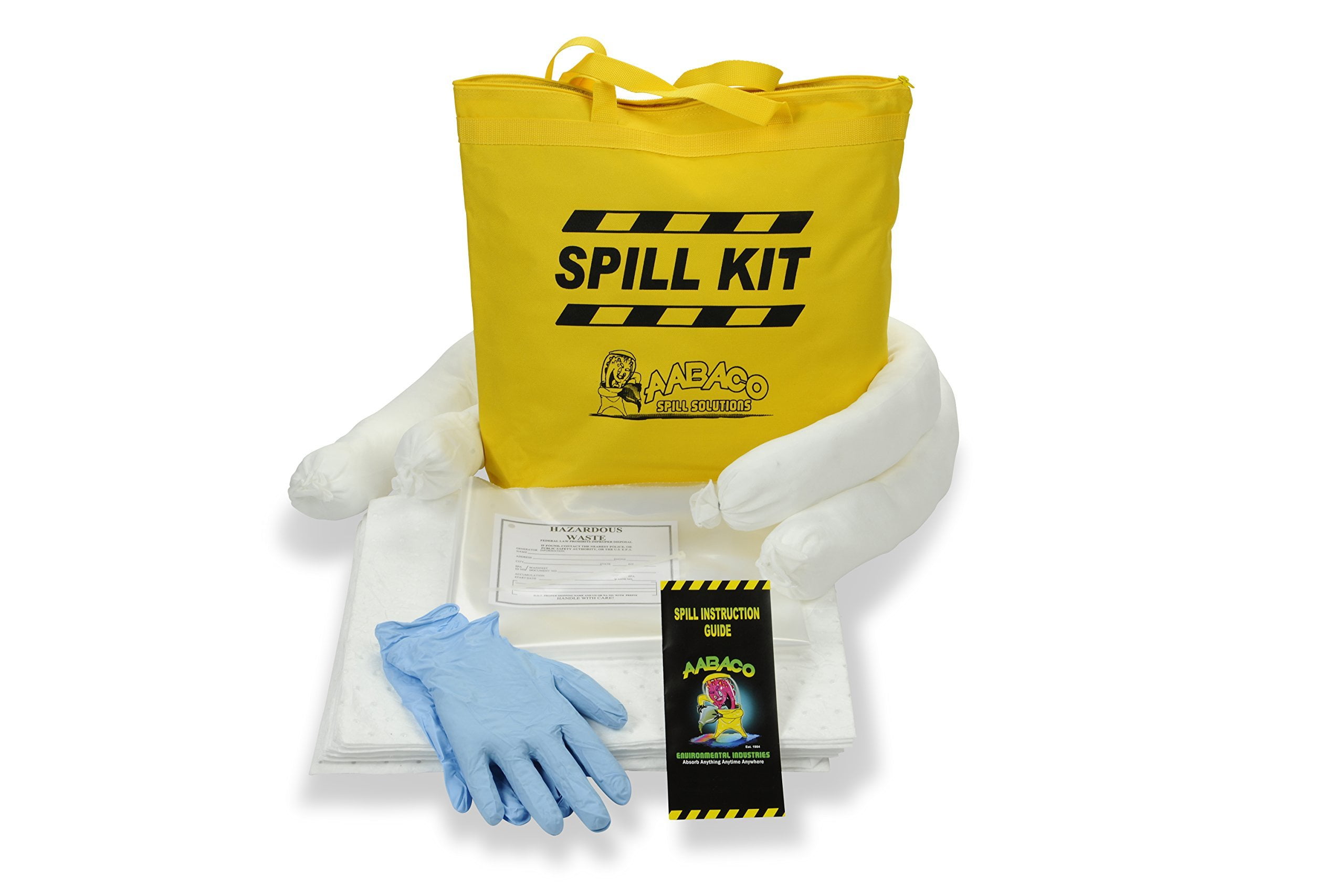 Aabaco Oil Only Spill KIT Absorbs Oil and Fuel Spills Repels Water Kits ...