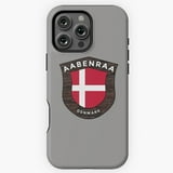 Aabenraa Denmark National Flag Art iPhone Case 11 12 13 14 15 16 17 Pro ...