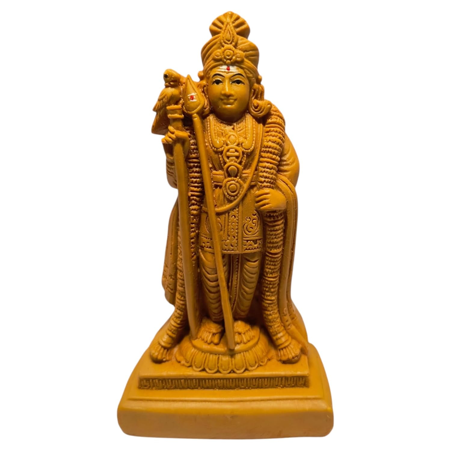 Aadhan Palani Murugan Raja Alangaram Idol with Mala Showpiece Hindu God Murugan Statue ...