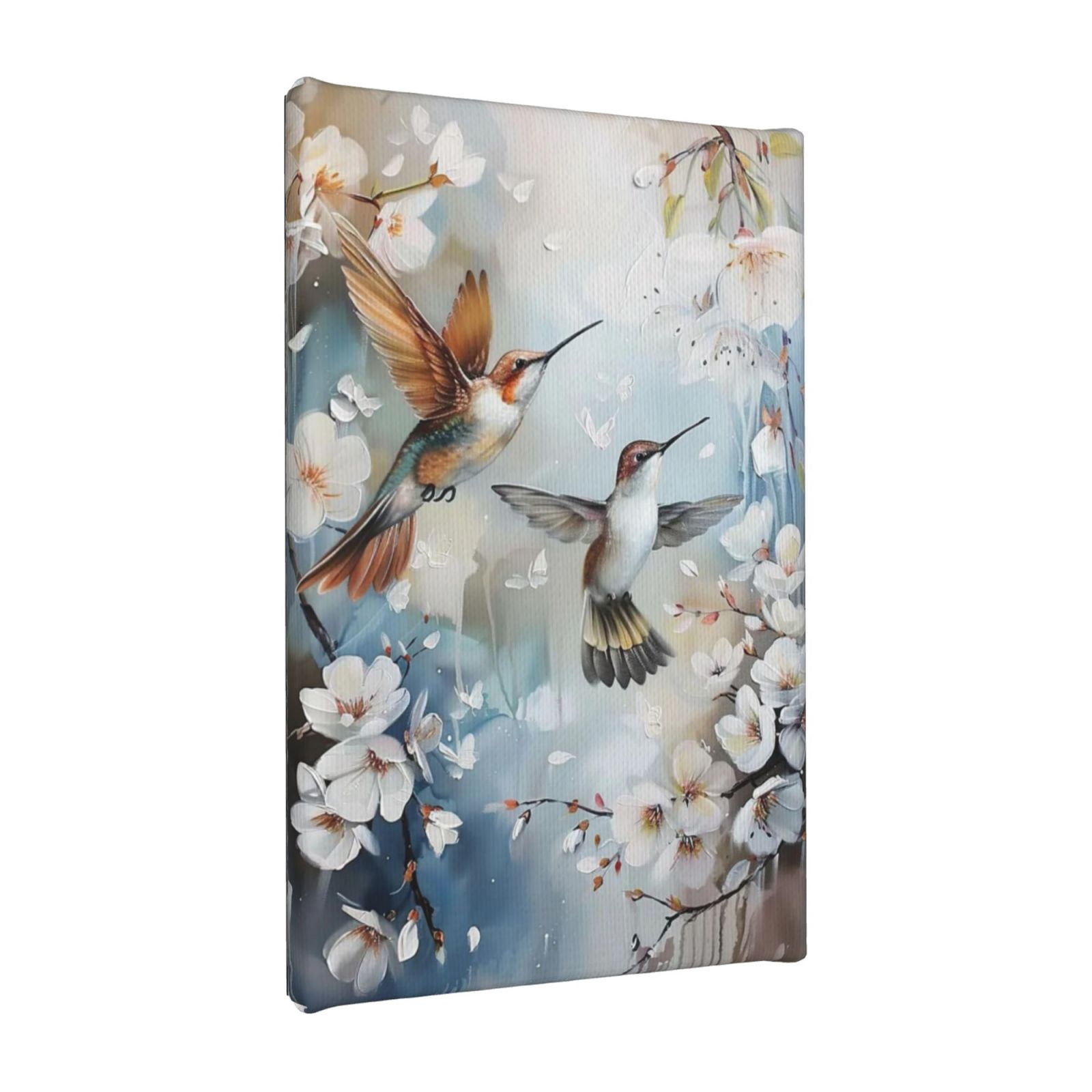 Aaekzj Flower Bird Canvas Wall Art Decorations for Bedroom Bathroom ...