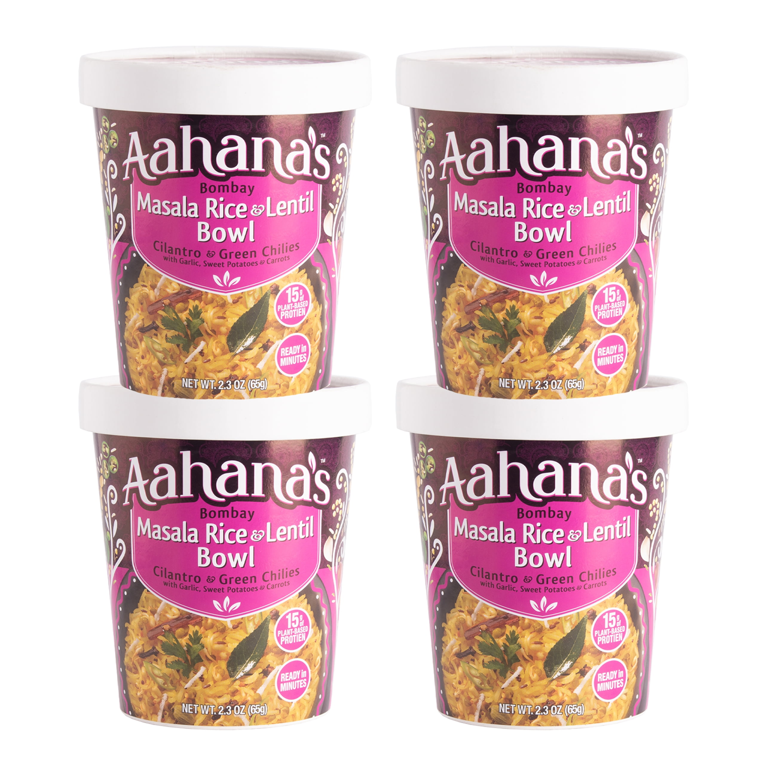 Aahana's Bombay Masala Rice & Lentil Bowls - Vegan, Gluten-Free, Kosher ...