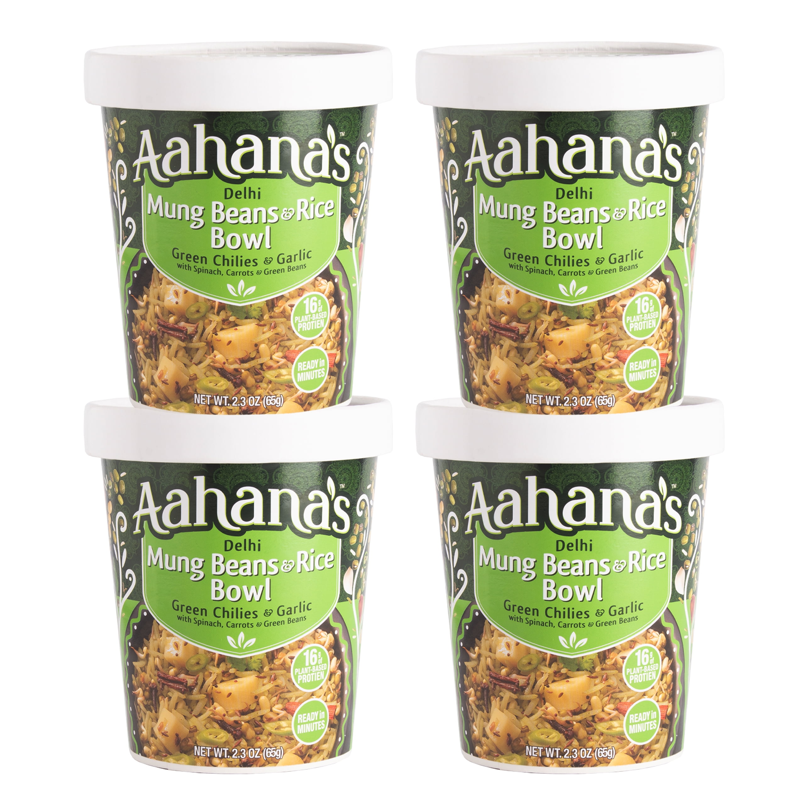 Aahana's Delhi Mung Beans & Rice Bowls - Vegan, Gluten-Free, Kosher ...