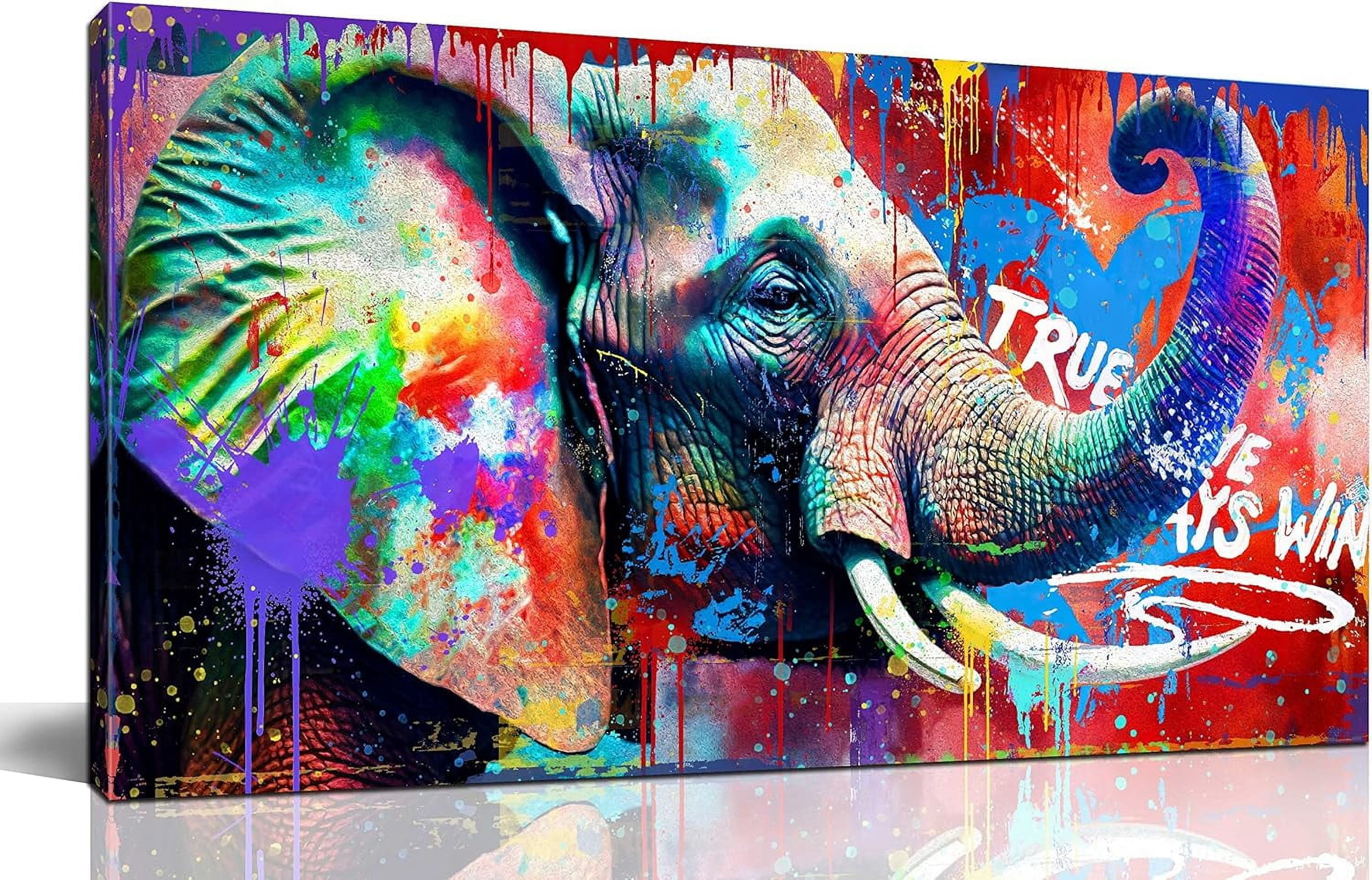 Aaheei Animal Abstract Wall-Art Bedroom Decor For Teen Boys - Banksy ...