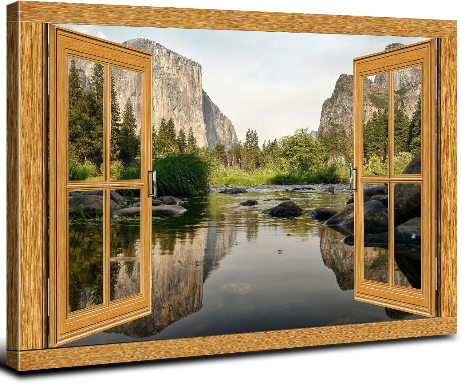 Aaheei California Scenery Wall Art for Living Room Yosemite Valley ...