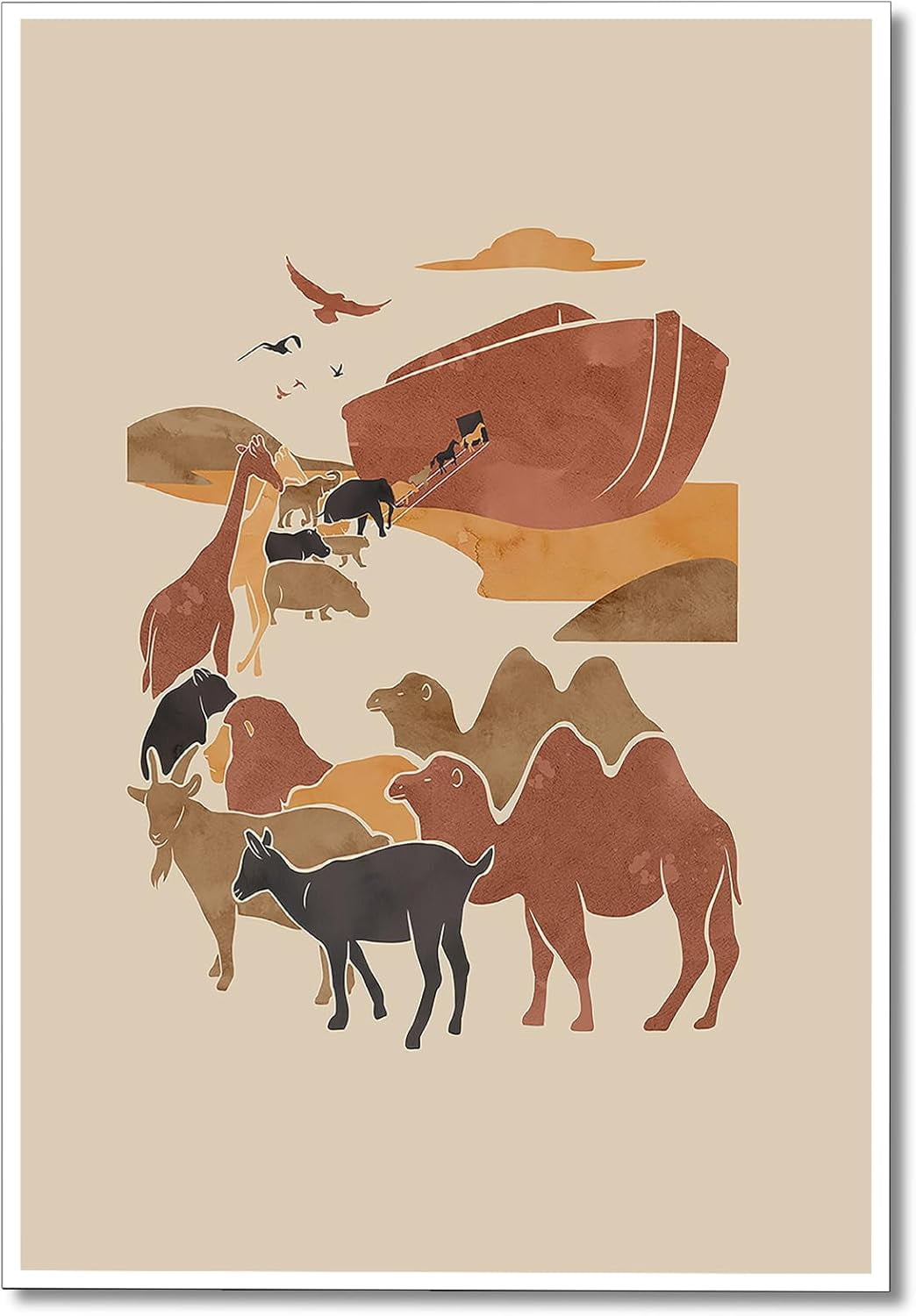 Aaheei Christ Bible Verses Noahs Ark Boarding Poster, Christian Bible ...