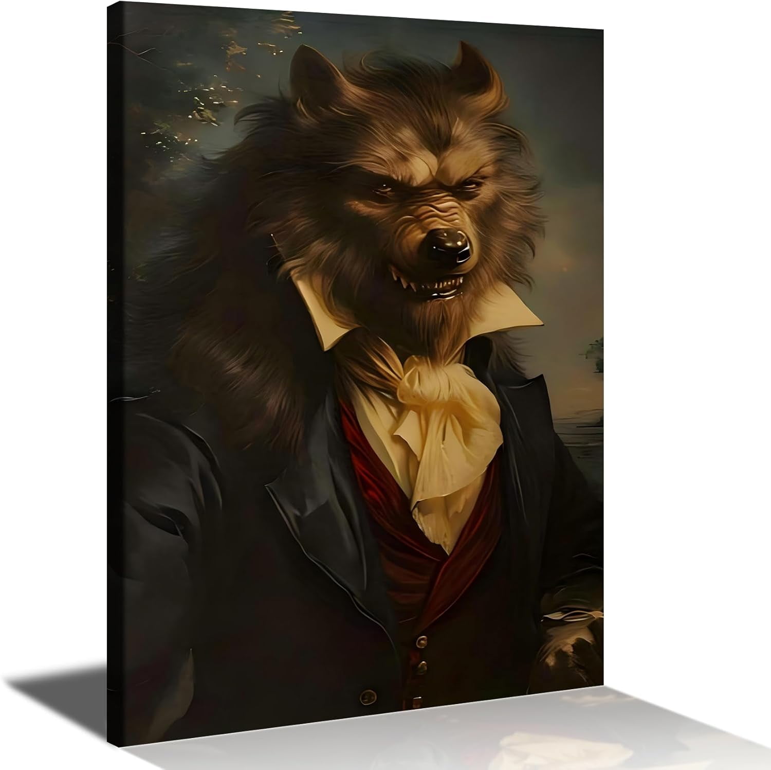 Aaheei Dark Academia Retro Victorian Werewolf Wall Art Canvas Poster ...