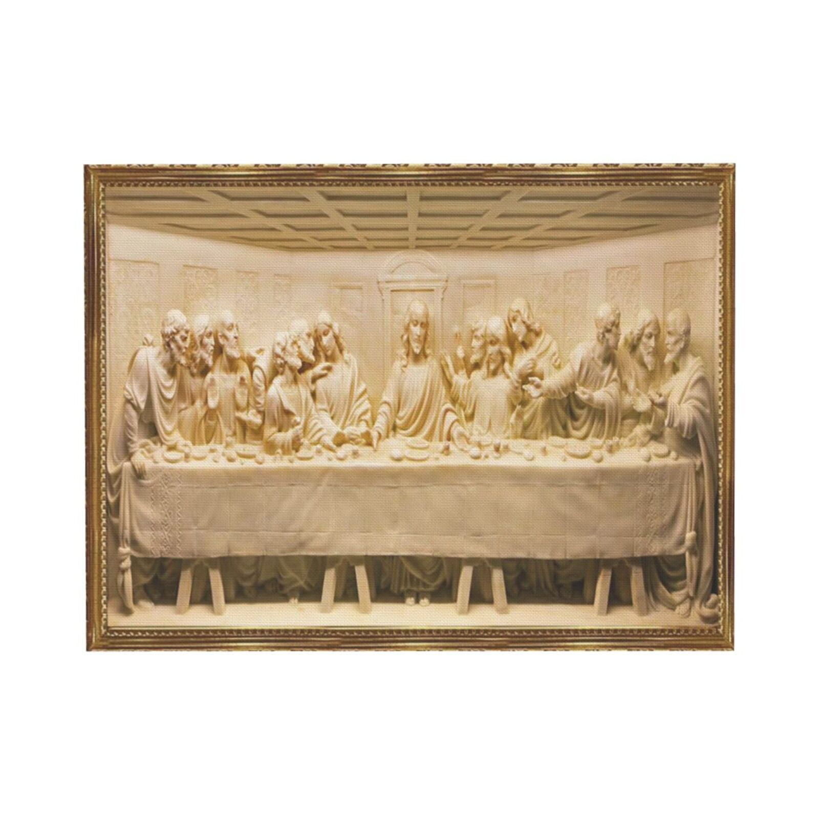 Aaheei Exquisite Relief Art: The Last Supper in detailed carving, rich ...