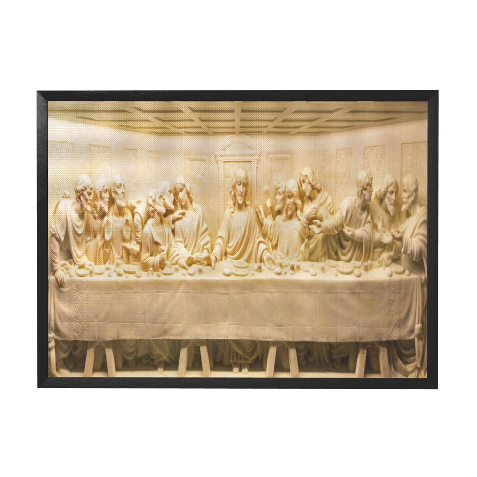 Aaheei Exquisite Relief Art: The Last Supper in detailed carving, rich ...