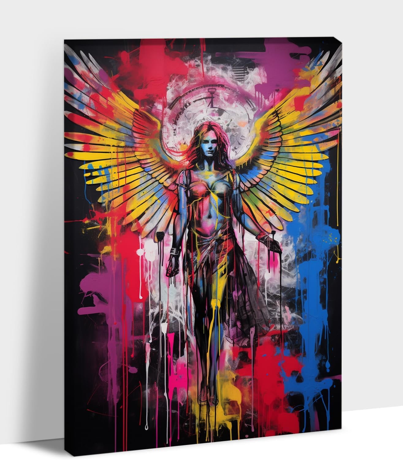 Aaheei Fantasy Angel With Wings Graffiti Wall Art, Digital Download ...